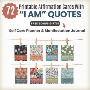 I AM Affirmation Cards Printable - Etsy