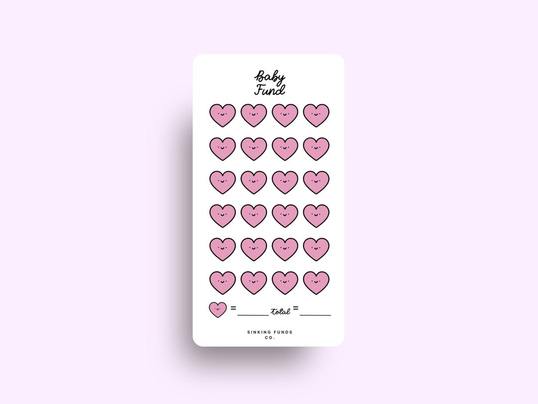 Baby Fund 100 Envelope Challenge Savings Challenge Cash - Etsy