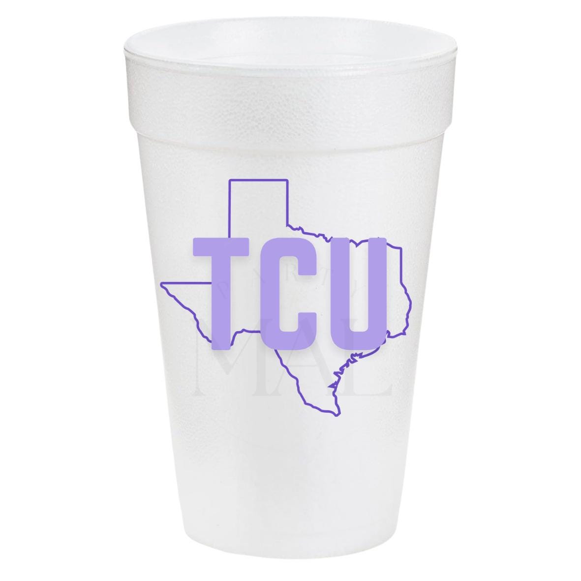 TCU 20oz Styrofoam Cup Sleeve, Fort Worth Football Cups, Gameday Cup ...