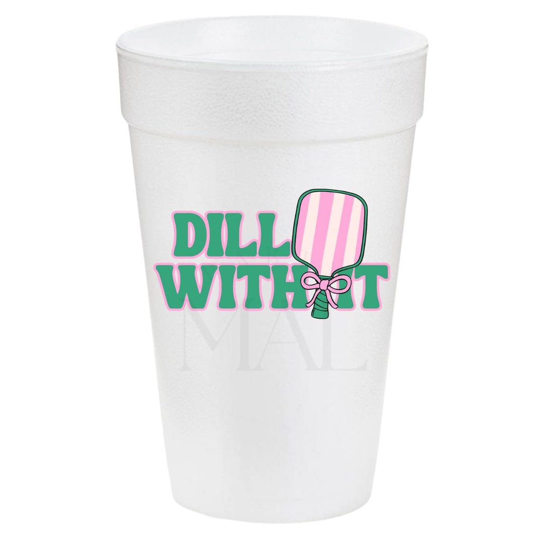 Pickleball 20oz Styrofoam Cup Sleeve, Pickleball Accessory Cups ...