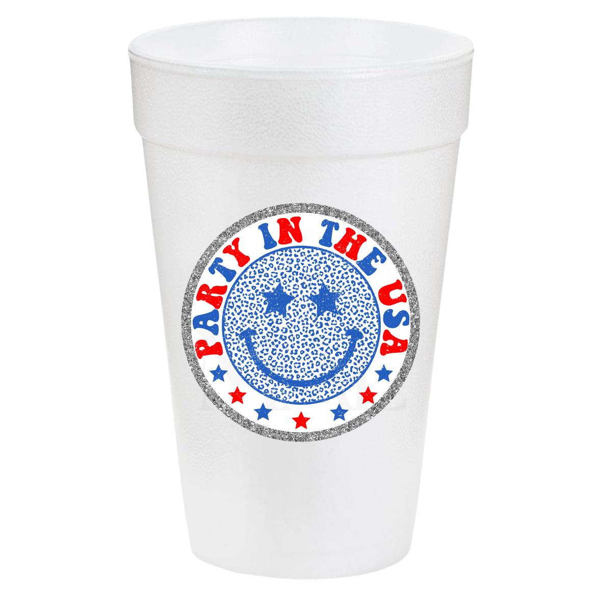 USA 20oz Styrofoam Cup Sleeve, Party in the USA, Fourth of July, Usa ...