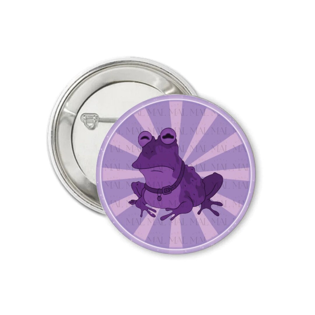 Purple TCU Toad 3" Pinback or Magnetic Gameday Custom Button - Etsy