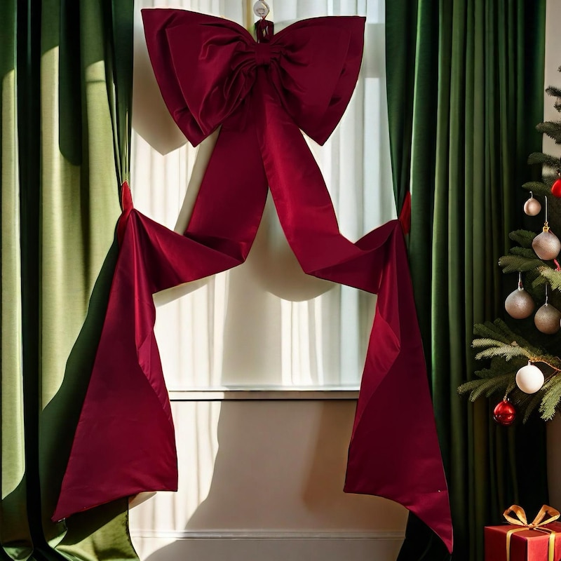 Bow Christmas Tree Satin - Etsy