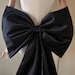 Halloween Giant Black Dress Bow: Handcrafted Costume Accessory - Etsy