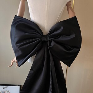 Halloween Giant Black Dress Bow: Handcrafted Costume Accessory - Etsy