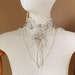 Handmade Beaded Bridal Shoulder Chain: Rhinestone Pearl Necklace - Etsy
