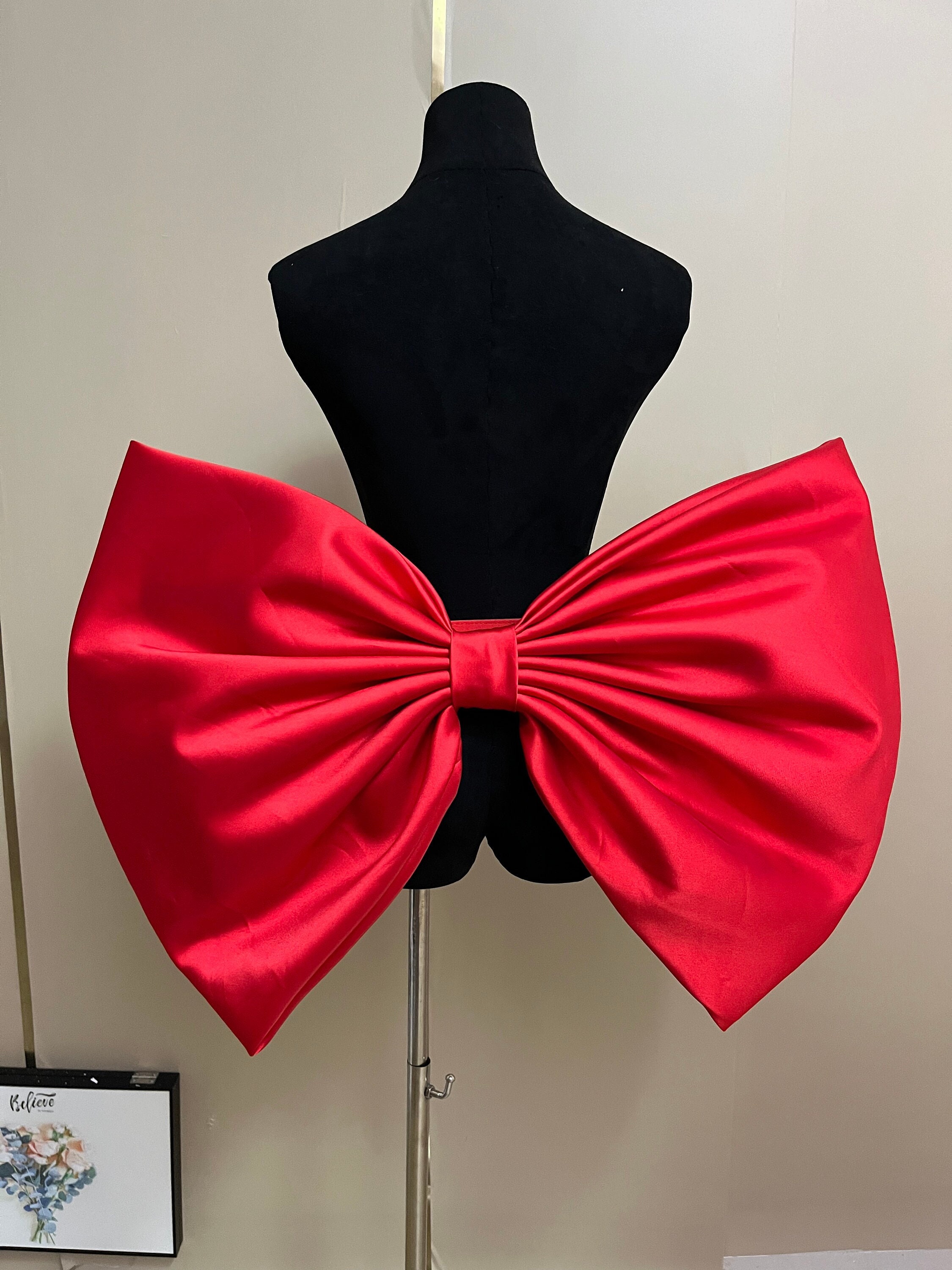Extra Large Bow, Giant Bow, Belt Bow, Red Bow, Dress Bow, Wedding Bow ...