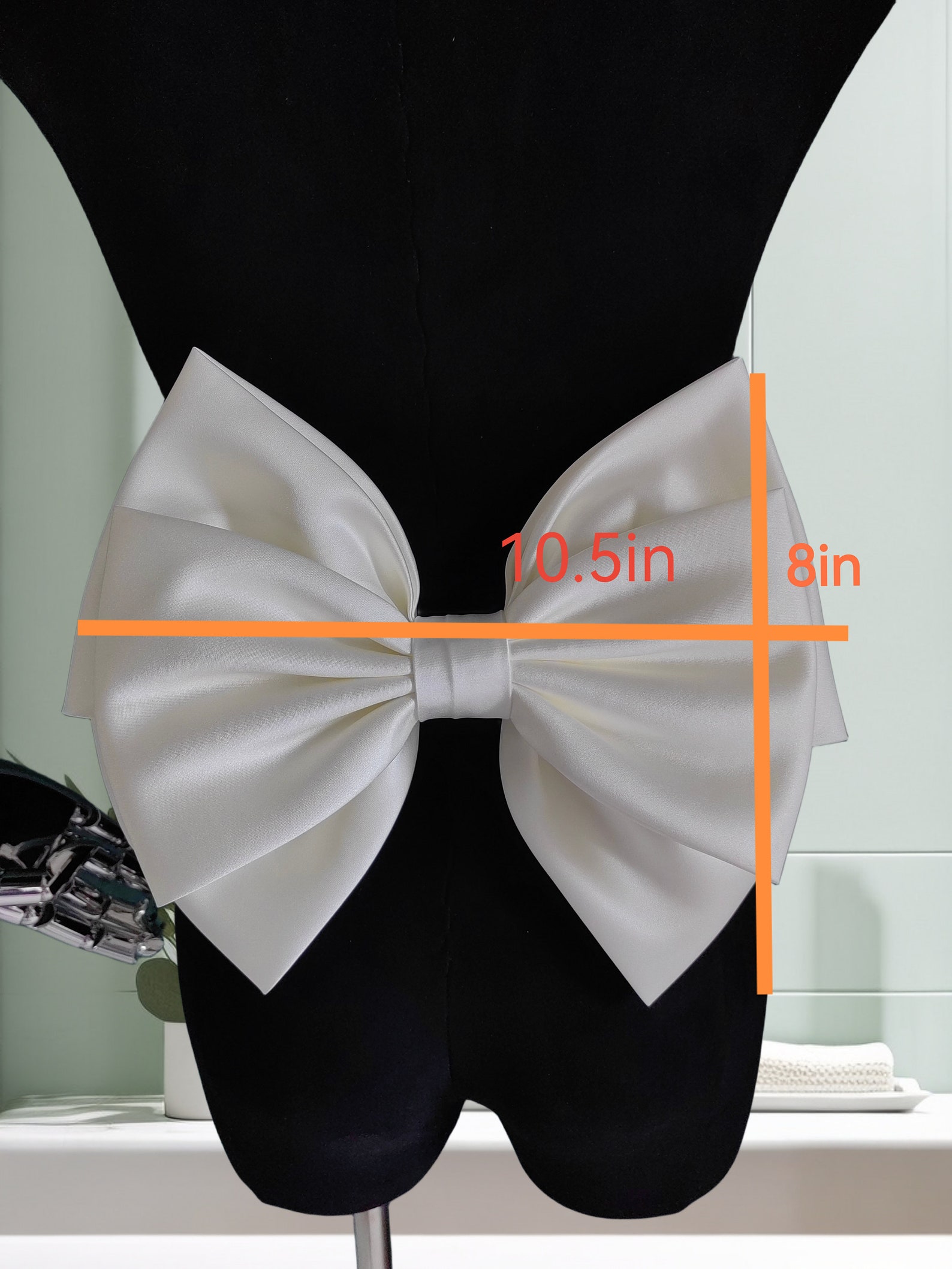 Dress Satin Bow Detachable Bow Wedding Bow Wedding Bow Belt