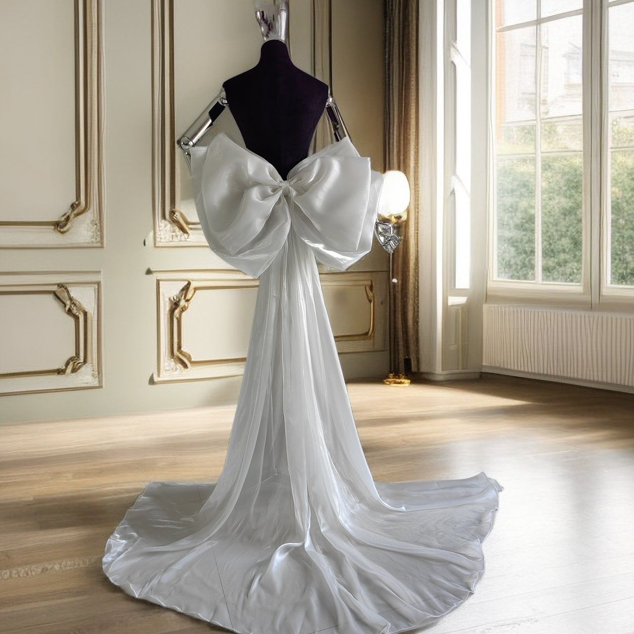 Removable Wedding Bows, Custom Bows, Organza Bows, Oversized Bows ...