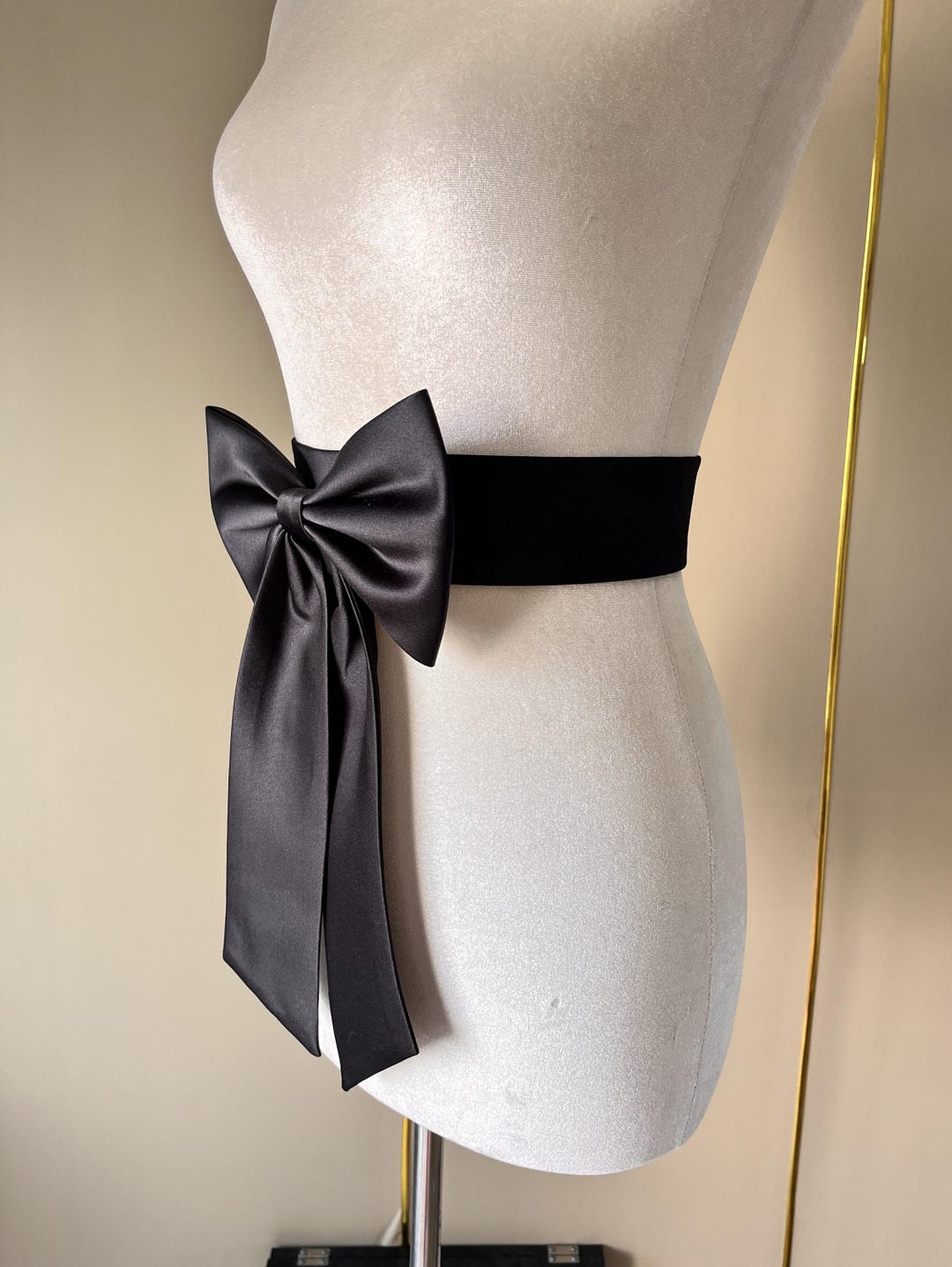Black Belt Bow, Black Skirt Belt Dress Belt Halloween Belt - Etsy