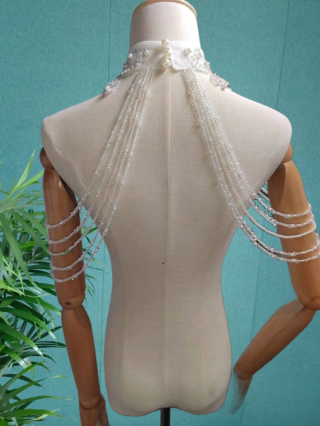 Crystal Shoulder Chain, Bridal Shoulder Chain, Arm Covering Chain ...