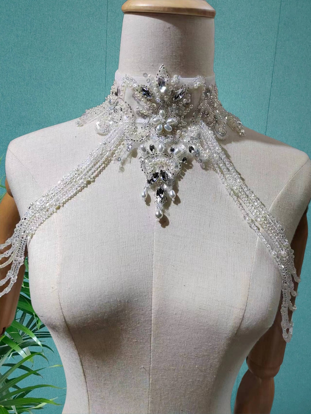Crystal Shoulder Chain, Bridal Shoulder Chain, Arm Covering Chain ...