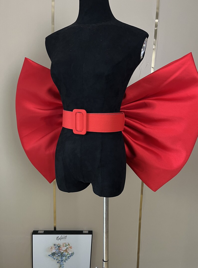 Extra Large Bow, Giant Bow, Belt Bow, Red Bow, Dress Bow, Wedding Bow ...