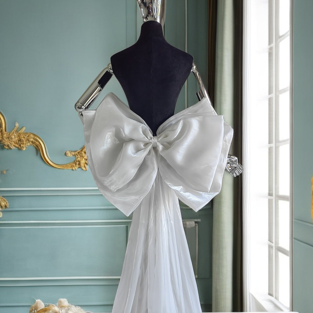 Removable Wedding Bows, Custom Bows, Organza Bows, Oversized Bows ...