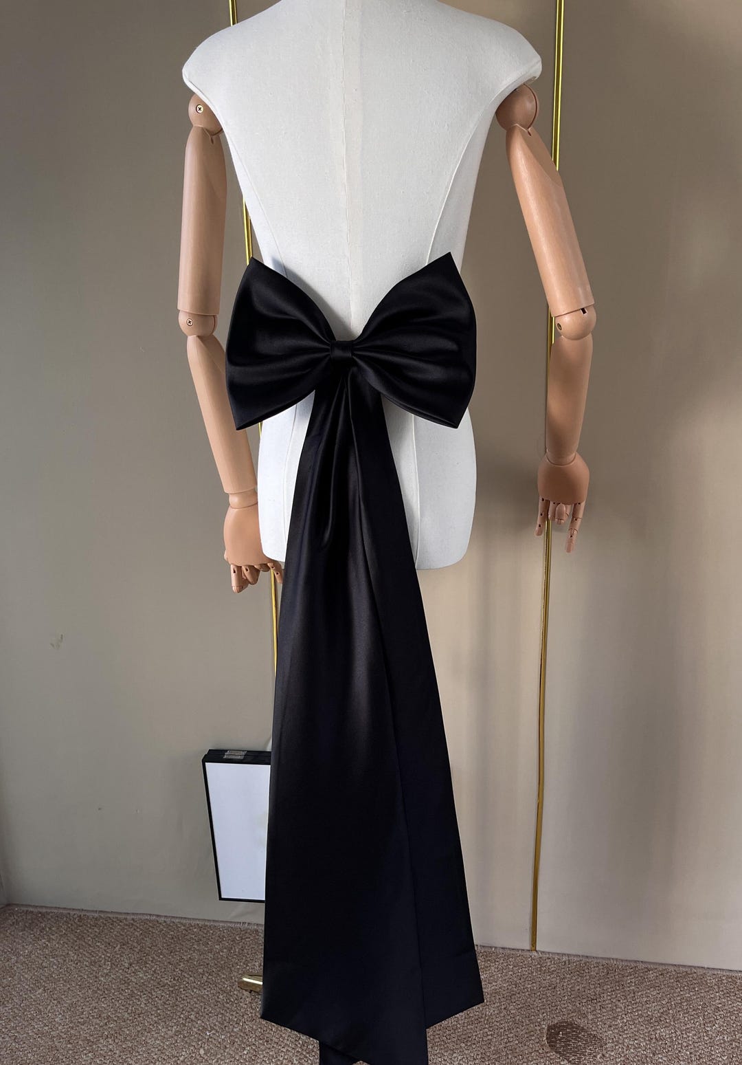 Black Bow, Bar Mitzvah Bow, Big Bow, Halloween Bow, Black Dress Bow ...