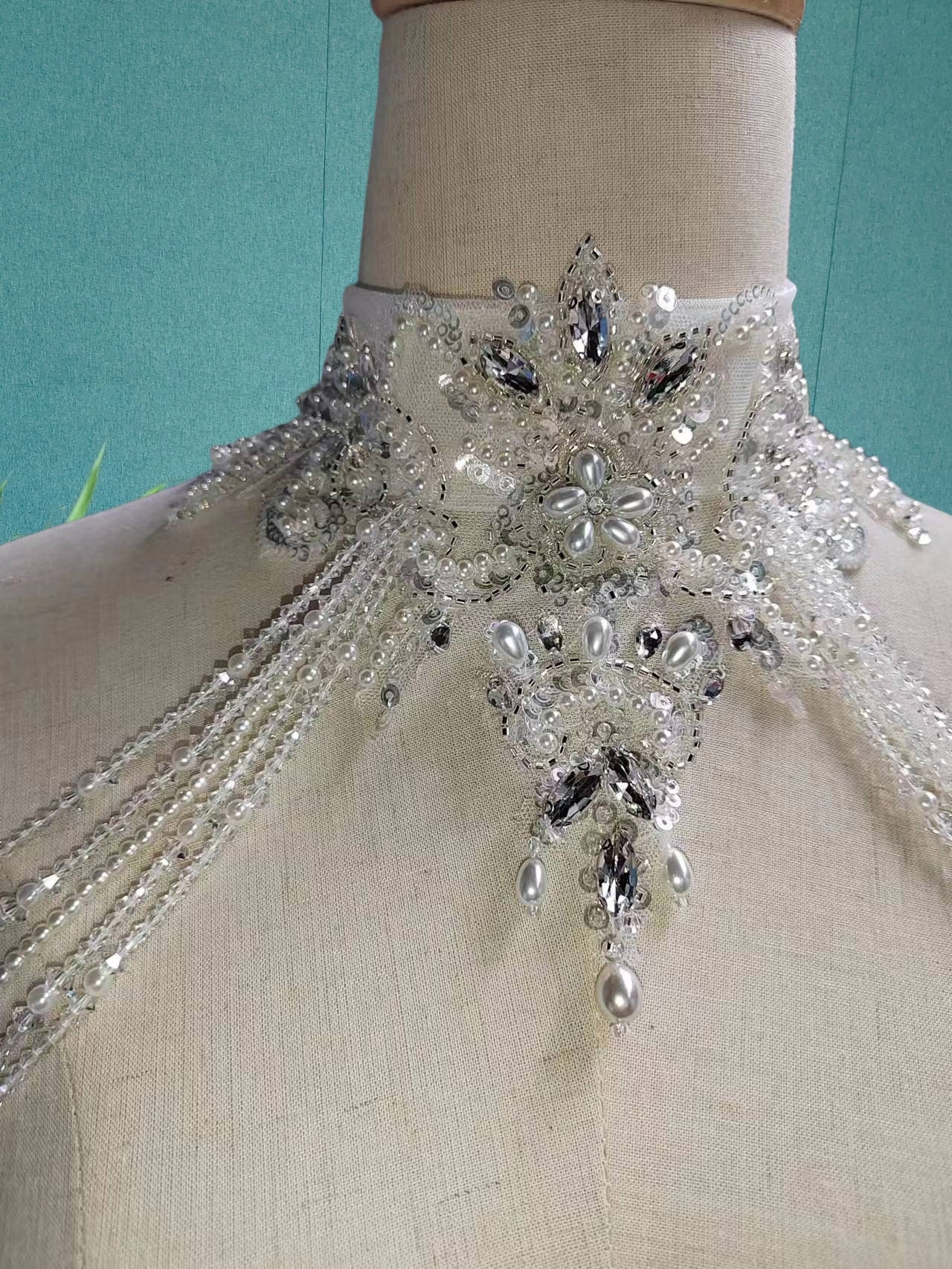 Crystal Shoulder Chain, Bridal Shoulder Chain, Arm Covering Chain ...