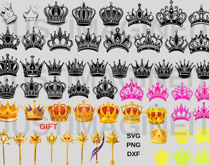 Royal Crown Svg File, King Crown Svg, Queen Crown Svg, Princess Tiara ...