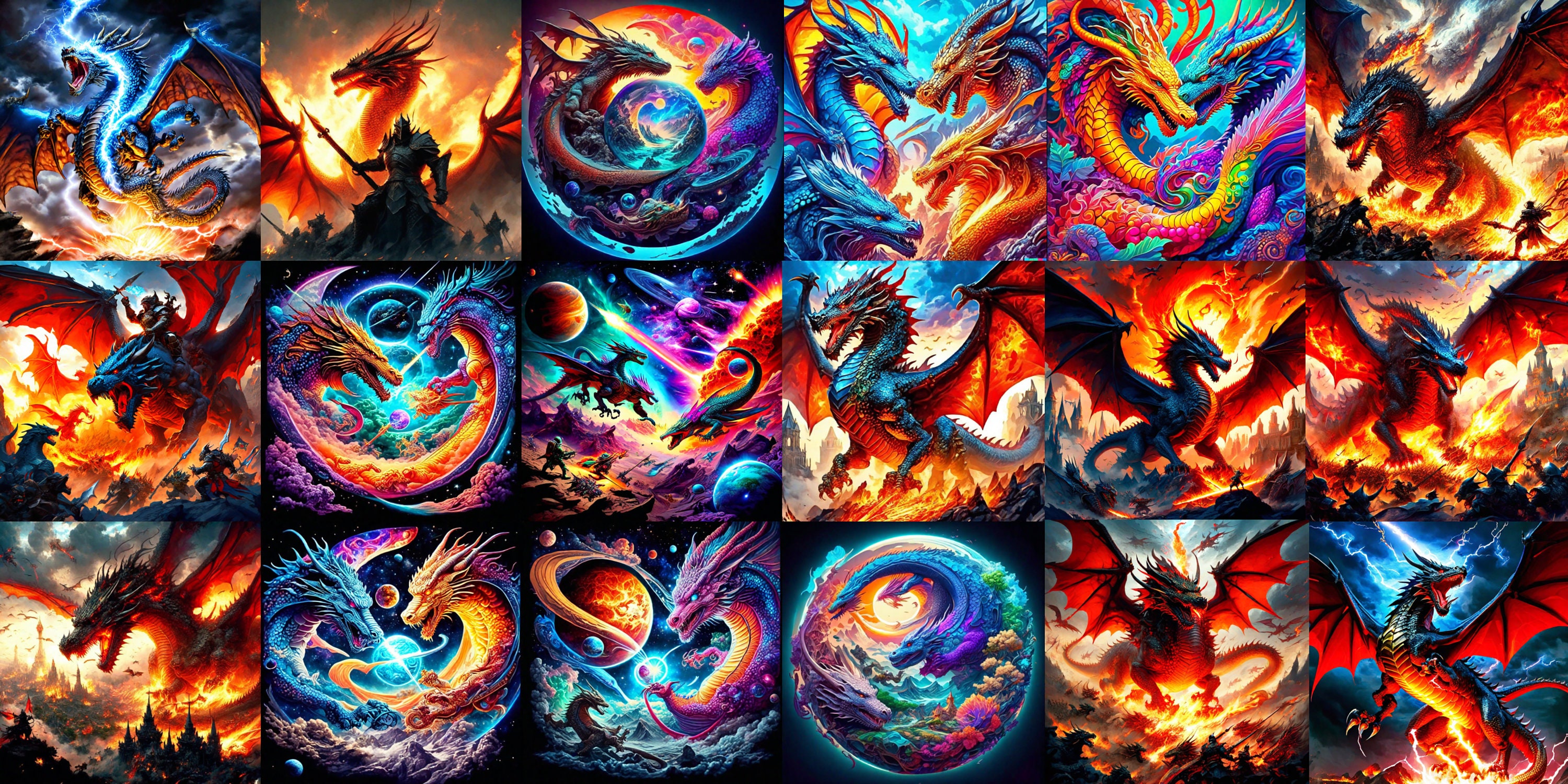 MEGA Dragons PNG Clipart Bundle • Fantasy Mystical Dragon Age Scrapbook ...