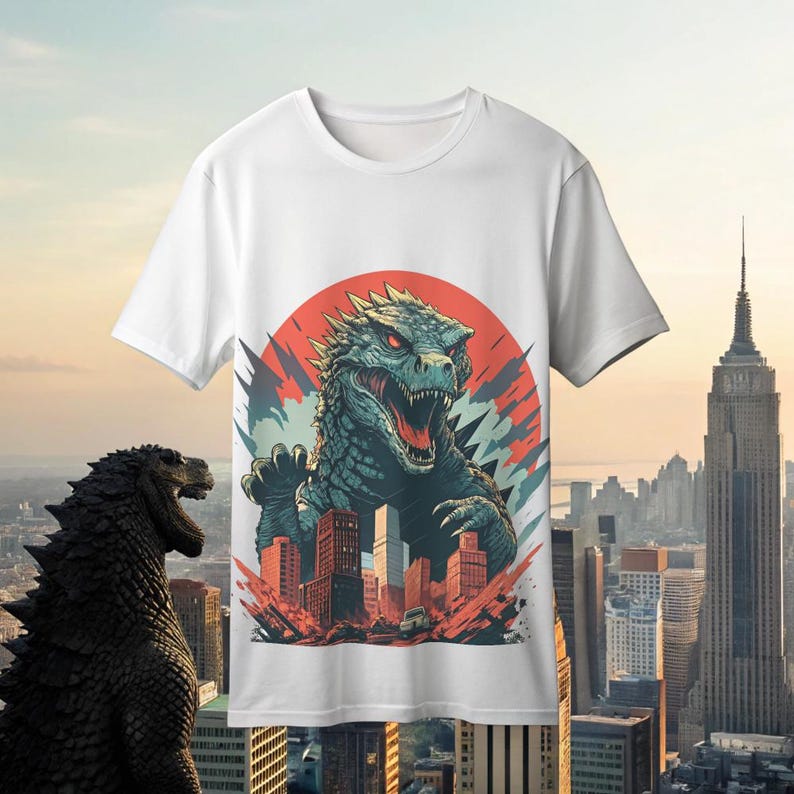 Godzilla Attack SVG | PNG, SVG Digital File | High-quality Artwork for ...
