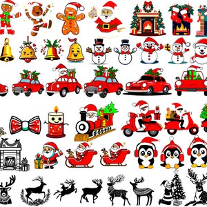 CHRISTMAS SVG Bundle, CHRISTMAS Clipart, Christmas Svg Files for Cricut ...