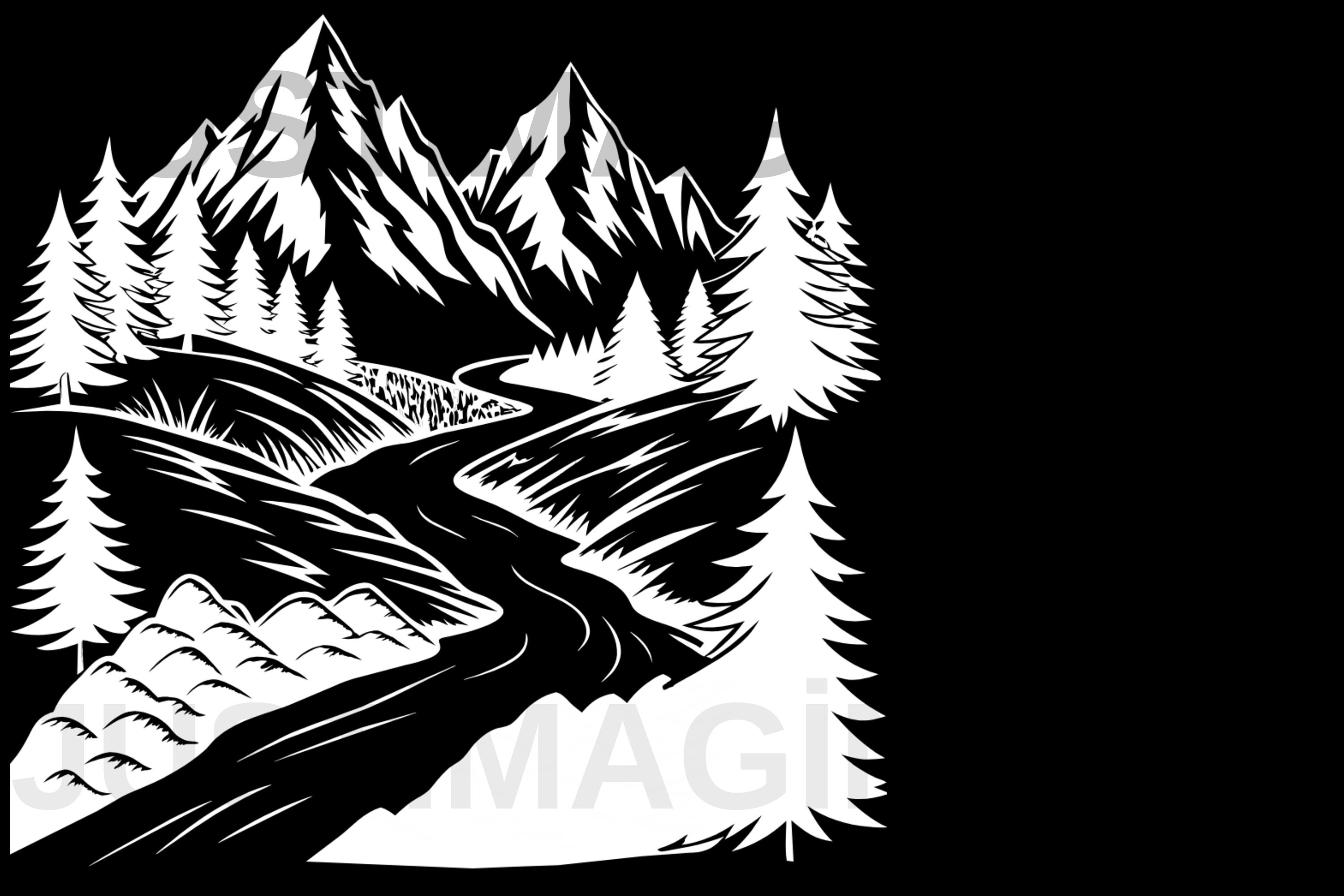 Landscape Svg, Forest Svg, Adventure Svg, Outdoor Svg, Deer Svg, Nature ...