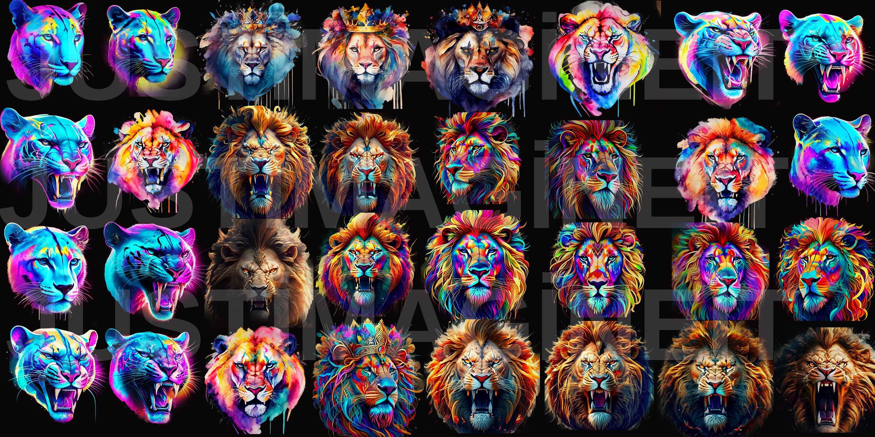 Lion SVG Bundle, Lion Svg, Lion Head Svg, Lion Silhouettes, Lion Png ...