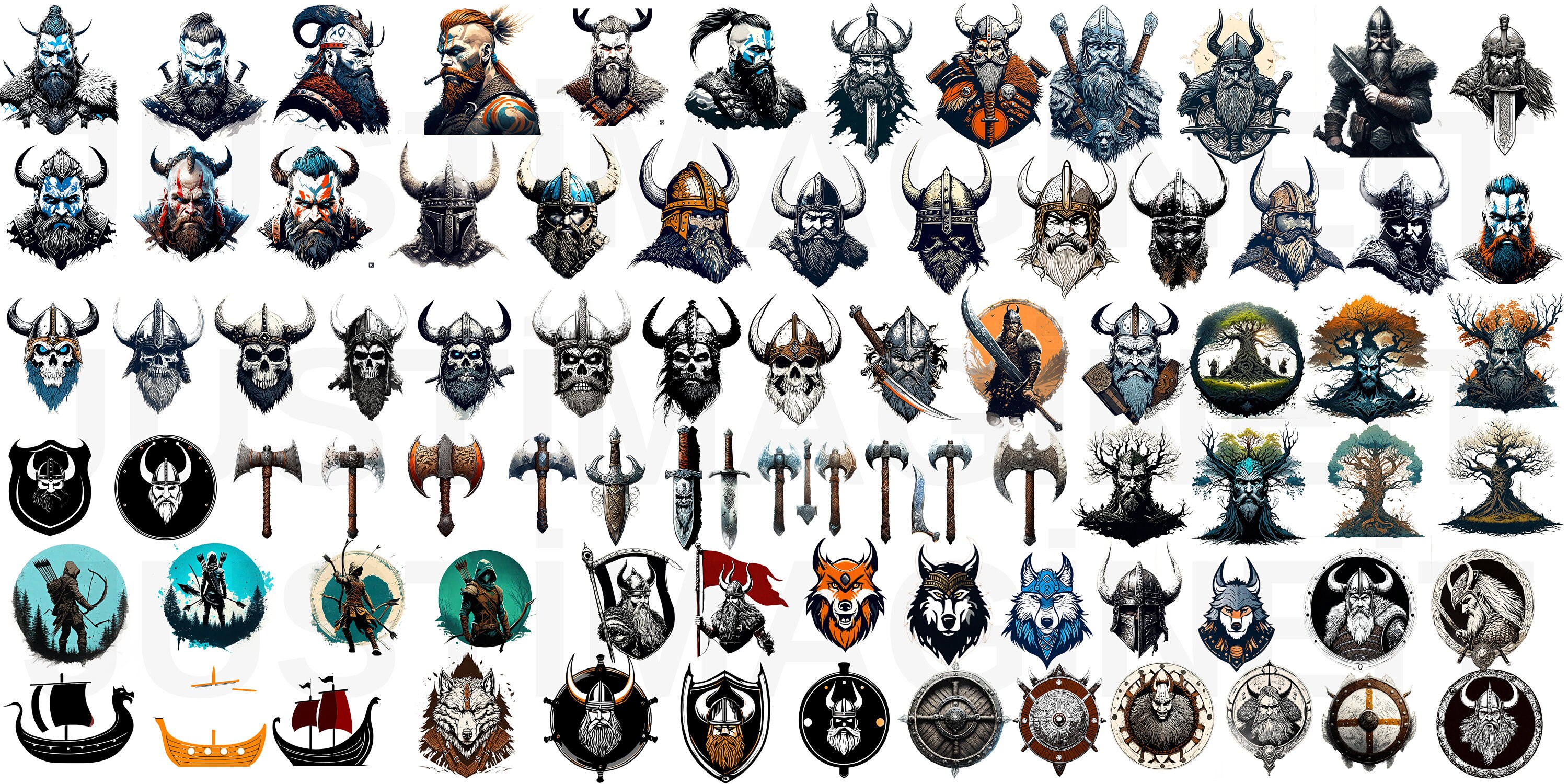 Celtic and Viking Svg Bundle, Valhalla Svg, Viking Bundle Clipart ...