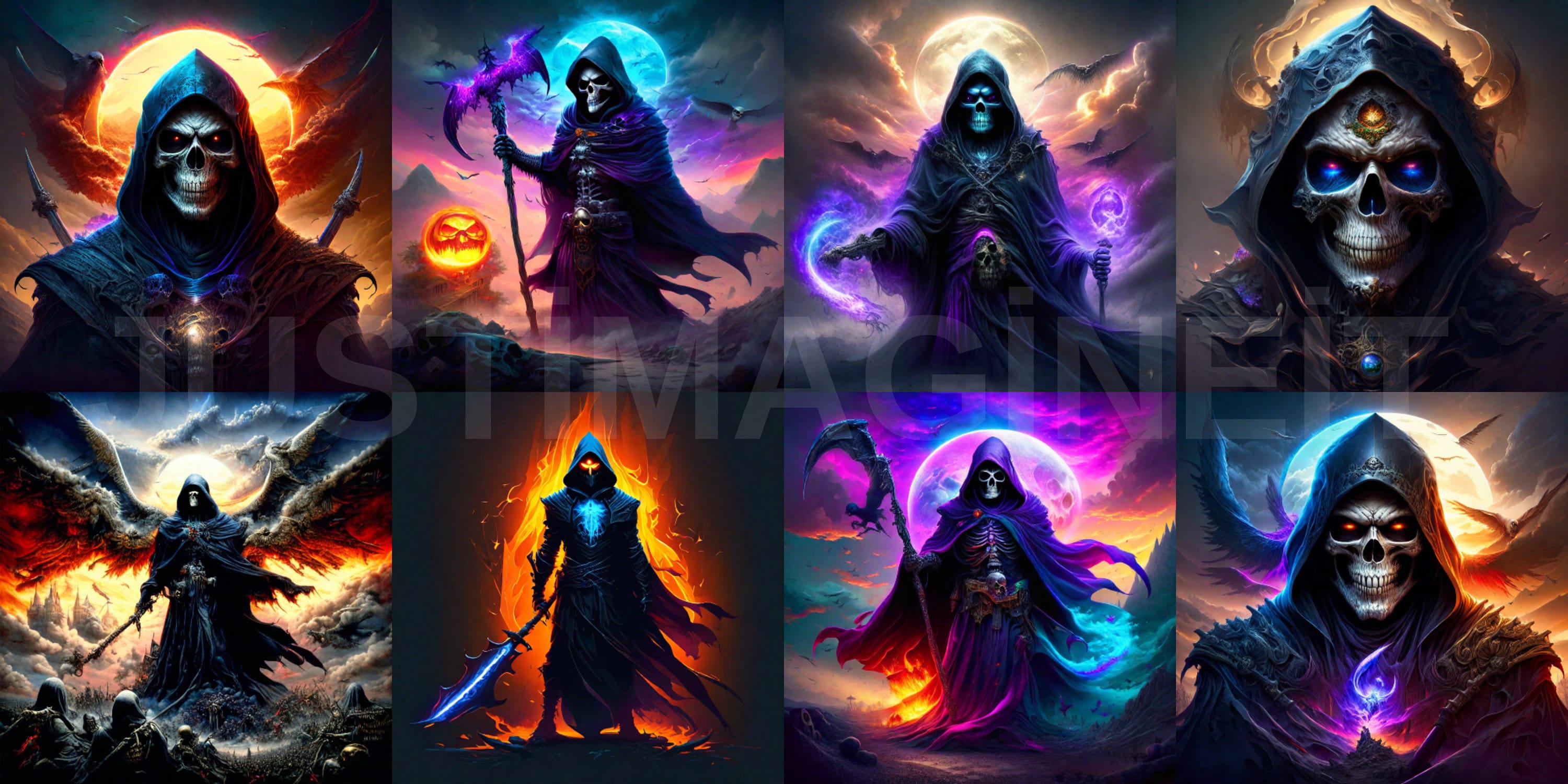 Grim Reaper Svg Bundle Skeleton Svg Bundle Death Svg Horror T-shirt ...