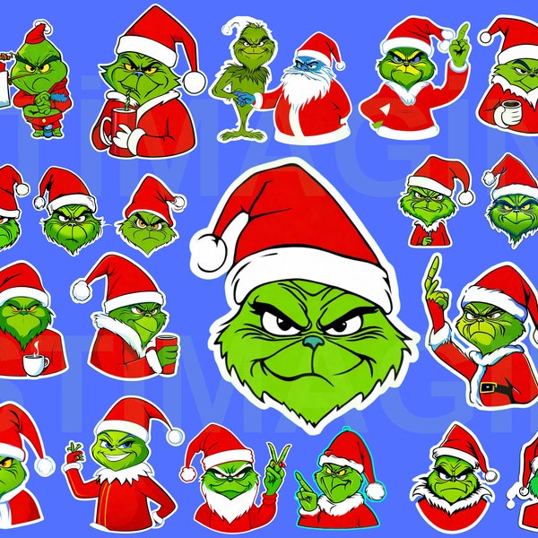 The Grinch Stickers - Etsy