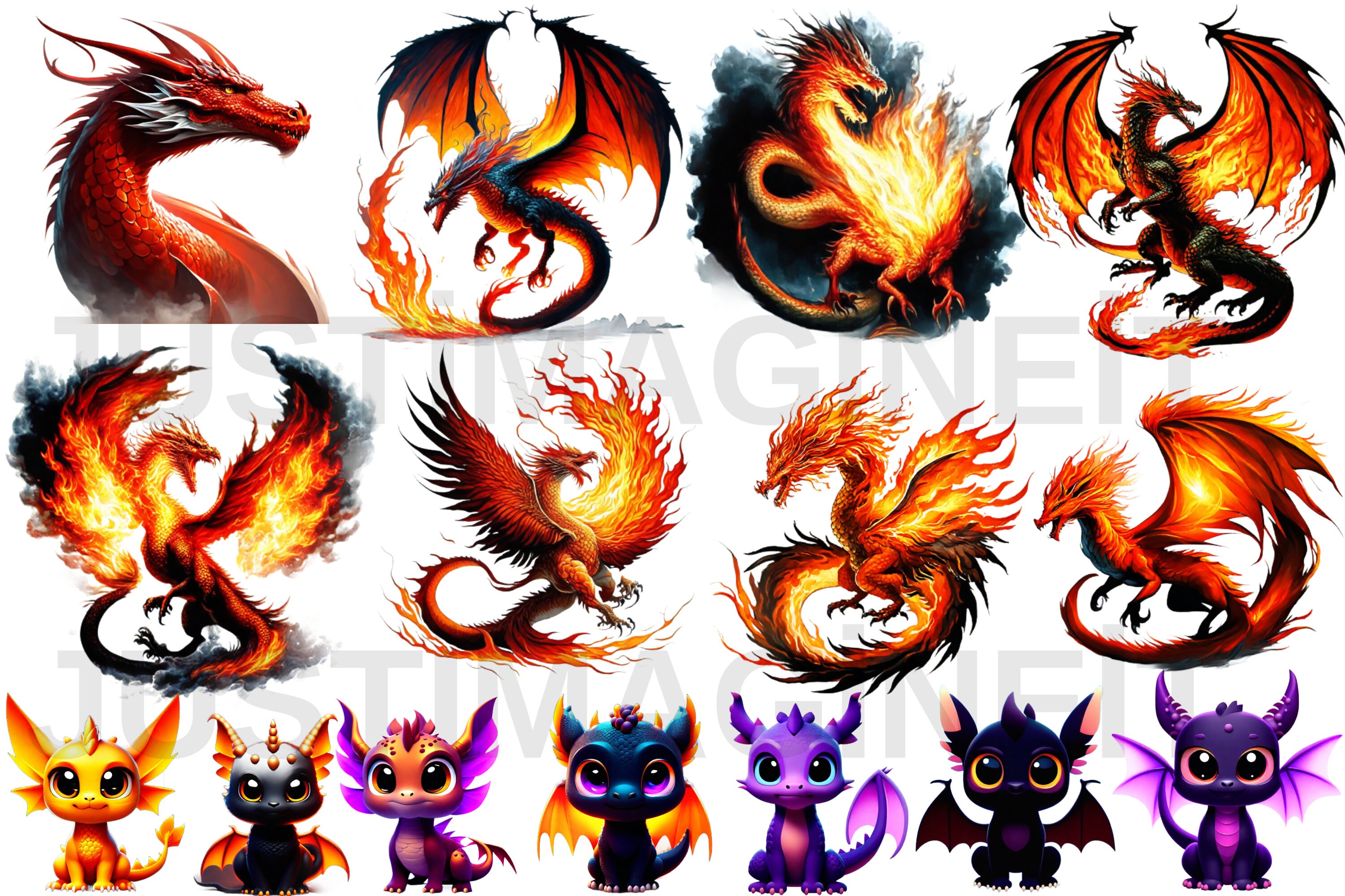Dragon Svg,dragon SVG Bundle,dragon Clipart,dragon Vector, Dragon Png ...