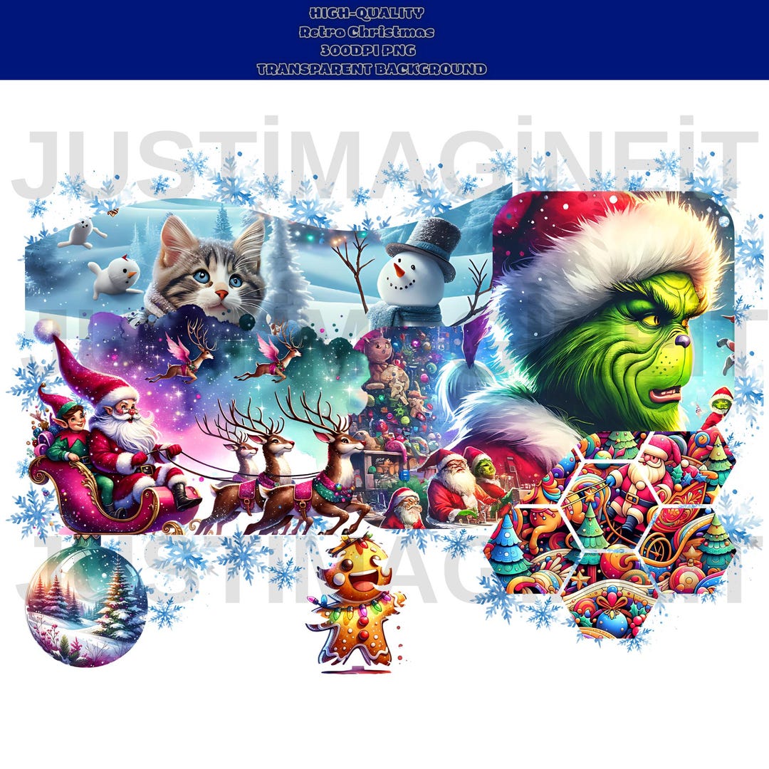 Retro Christmas PNG, Christmas Characters, 2025 Holiday Movie ...