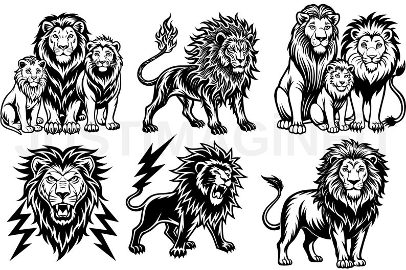 Lion SVG Bundle, Lion Svg, Lion Head Svg, Lion Silhouettes, Lion Png ... Lion SVG Bundle, Lion Svg, Lion Head Svg, Lion Silhouettes, Lion Png ...