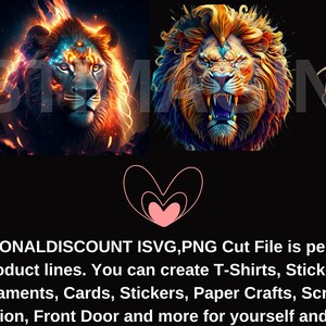 Lion SVG Bundle, Lion Svg, Lion Head Svg, Lion Silhouettes, Lion Png ...