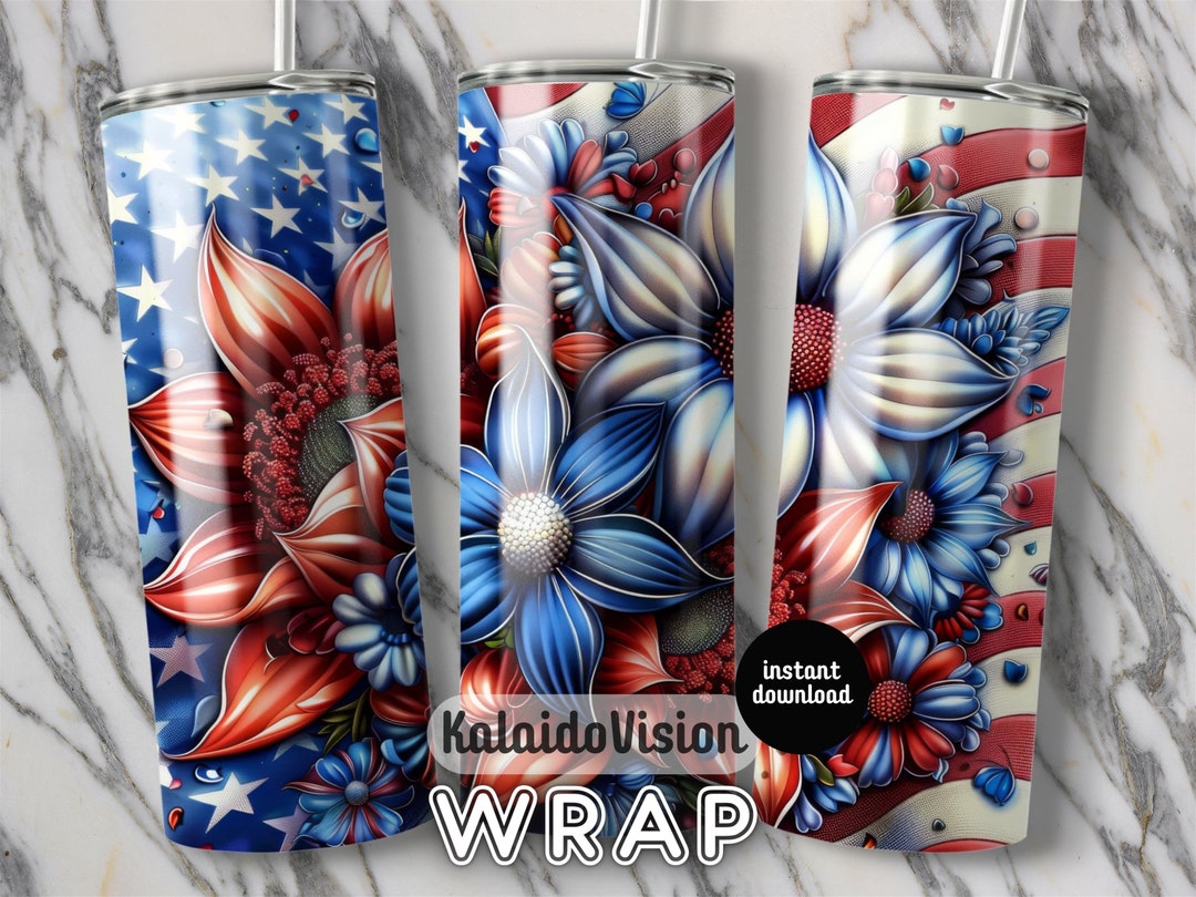 2024 Election President Vote Democrat Republican 4th of July Flowers ...