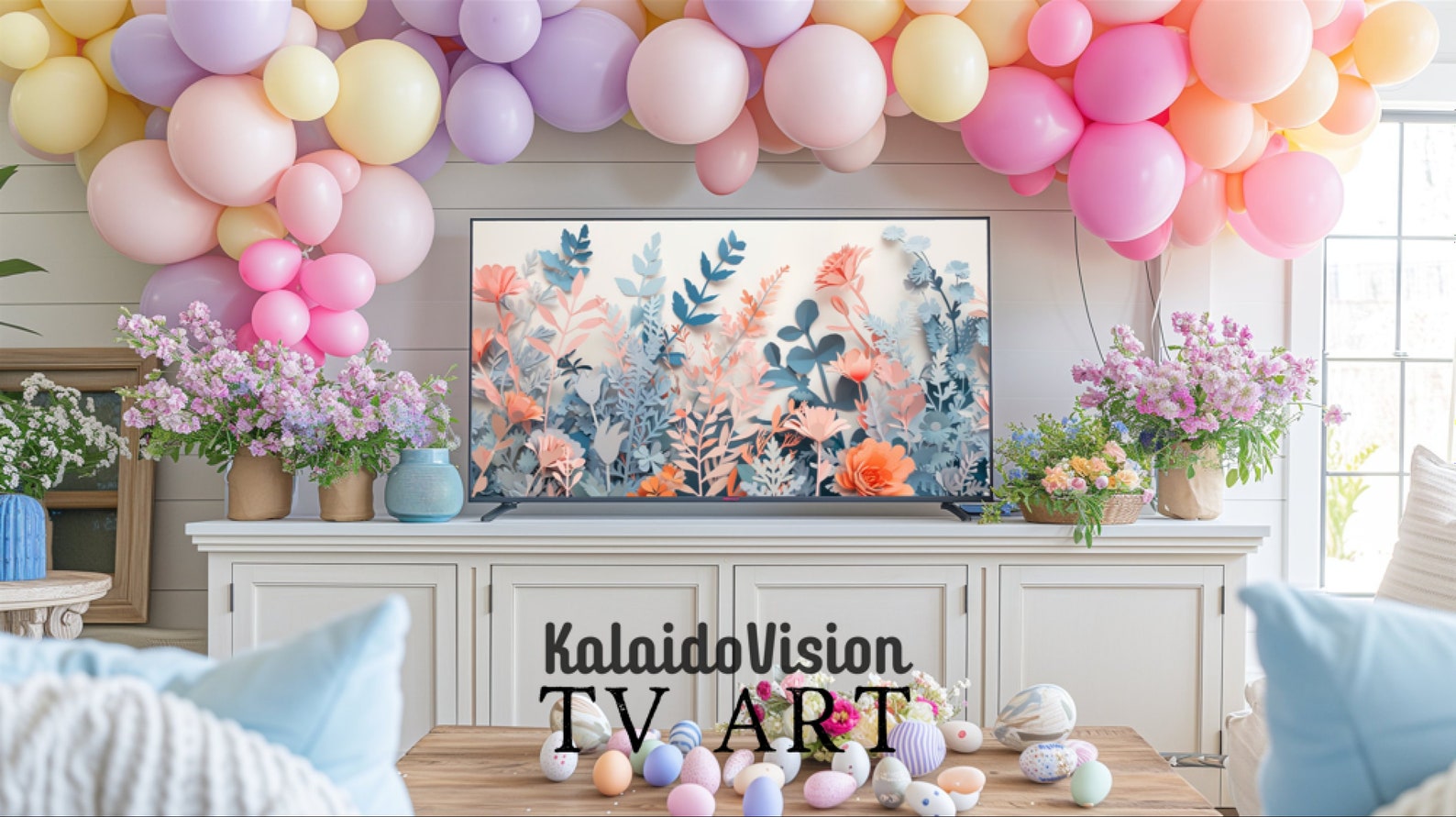 Frame TV Art Wildflowers Spring Flowers 3D Acrylic Style for Samsung TV ...