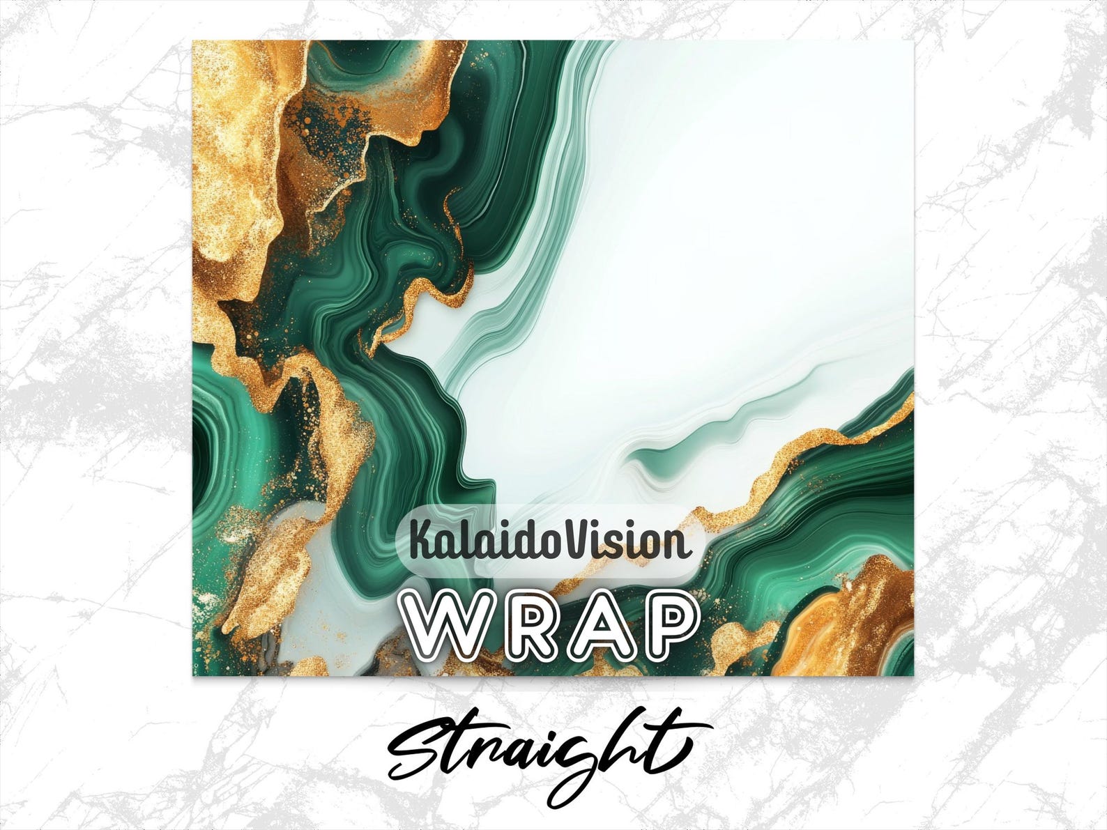 Elegant Green and Gold Marble Digital Download 20oz Tumbler Wrap ...