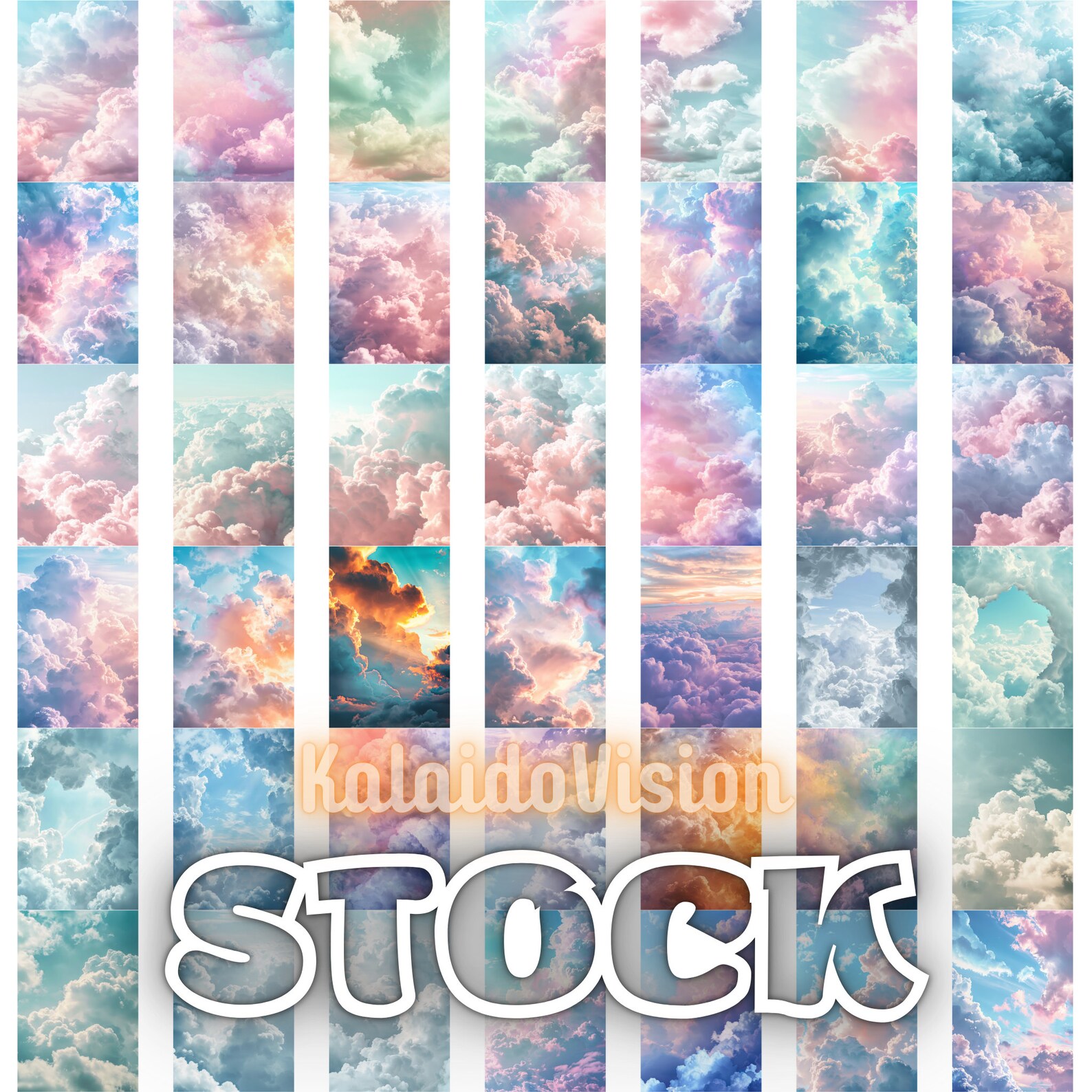 Fine Art Cloud Backdrop Overlay 84 Dreamy Cloud Digital Backdrop ...