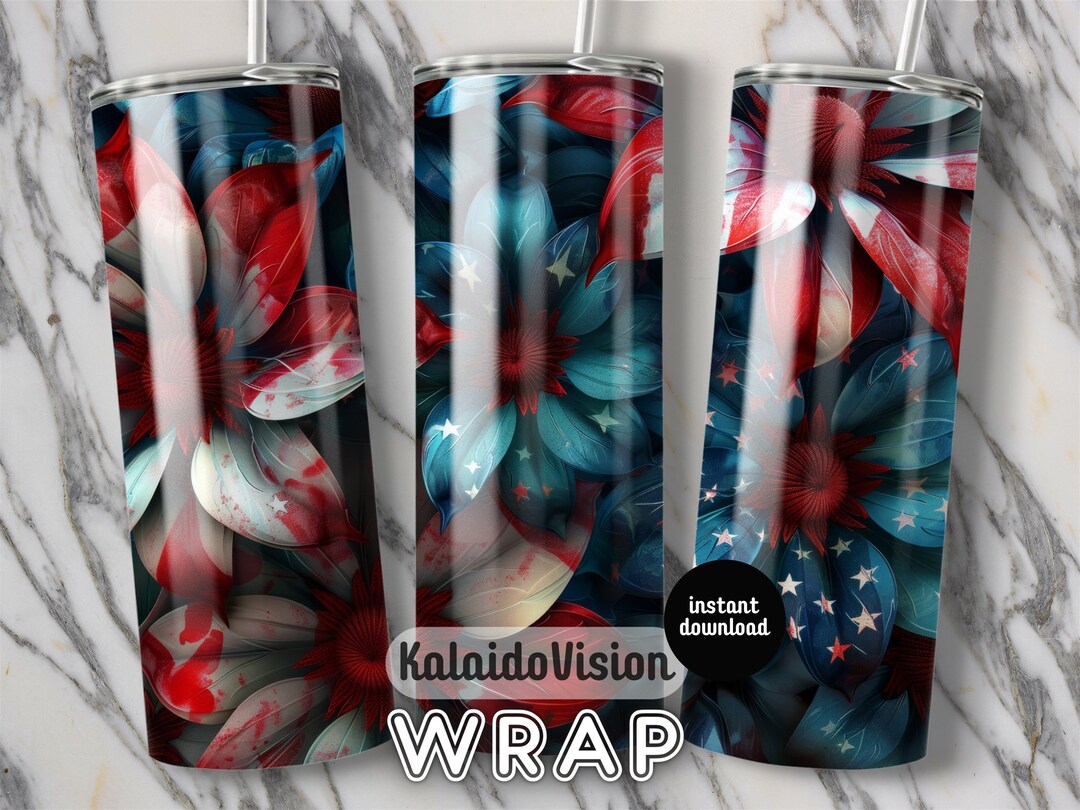 2024 Election President Vote Democrat Republican 4th of July Flowers ...