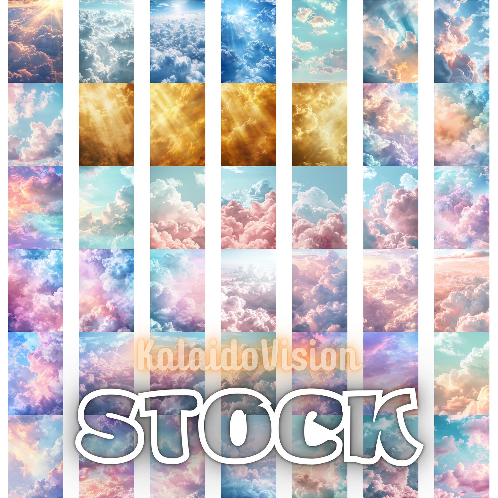 Fine Art Cloud Backdrop Overlay 84 Dreamy Cloud Digital Backdrop ...