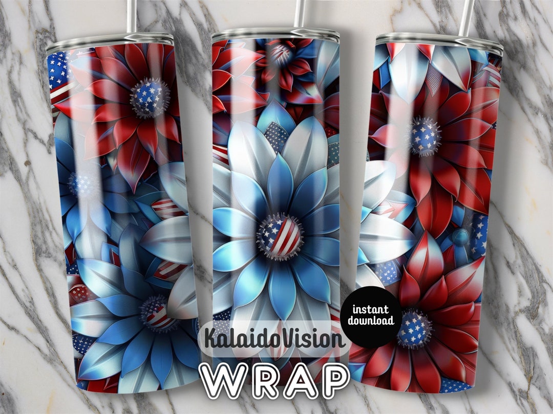 2024 Election President Vote Democrat Republican 4th of July Flowers ...