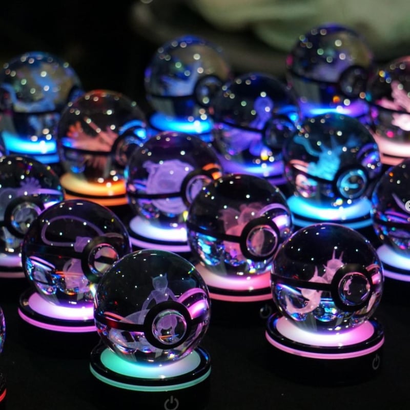 Crystal Pokeballs - Etsy