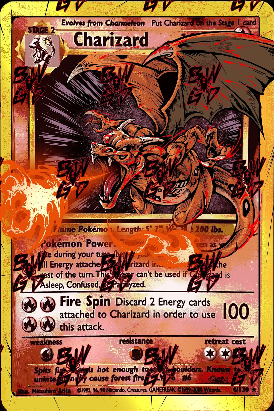 Zombie Charizard Acrylic Art - Etsy