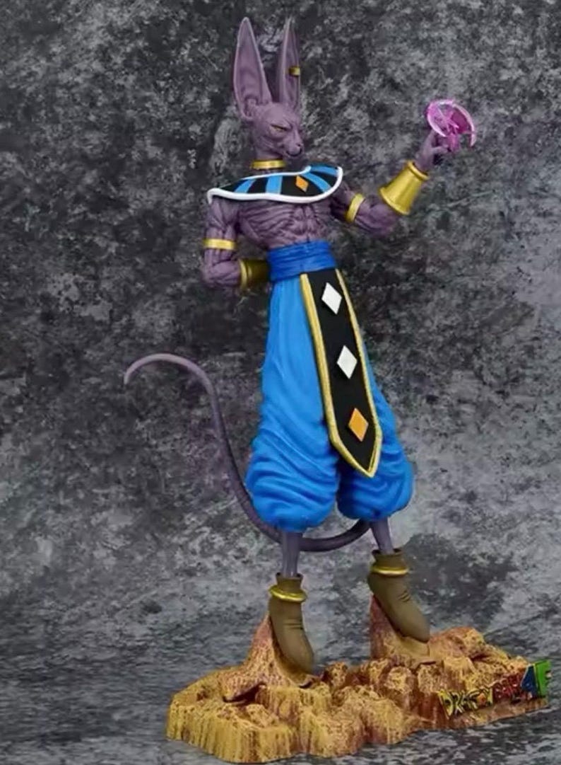 Dragon Ball Super Beerus Figure 30cm Manga Anime - Etsy