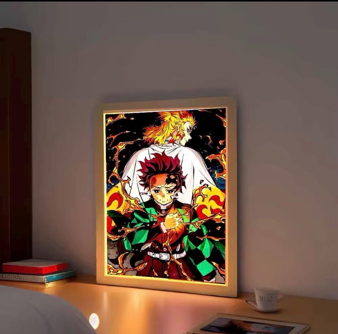 Demon Slayer Luminous Photo Frame Tanjiro Nezuko - Etsy