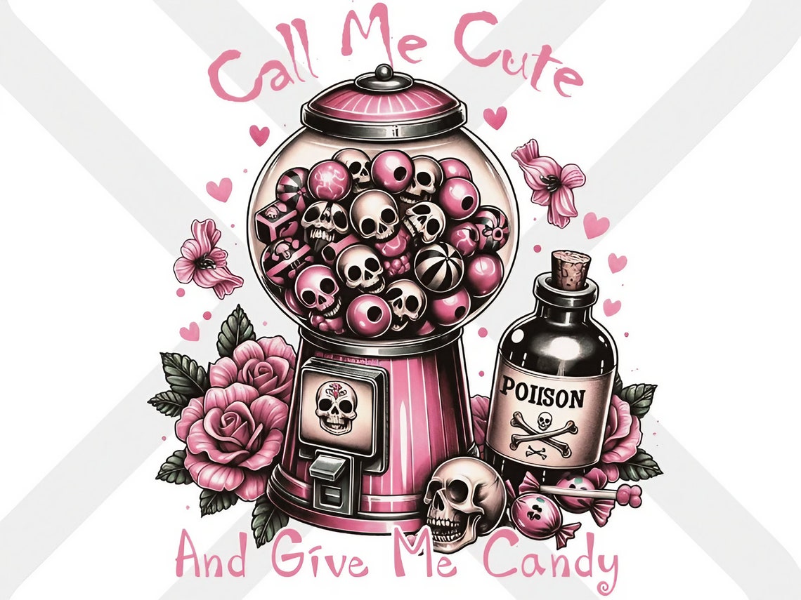 1 Pink Halloween Watercolor Cute Pastel Sublimation PNG Clipart,call Me ...