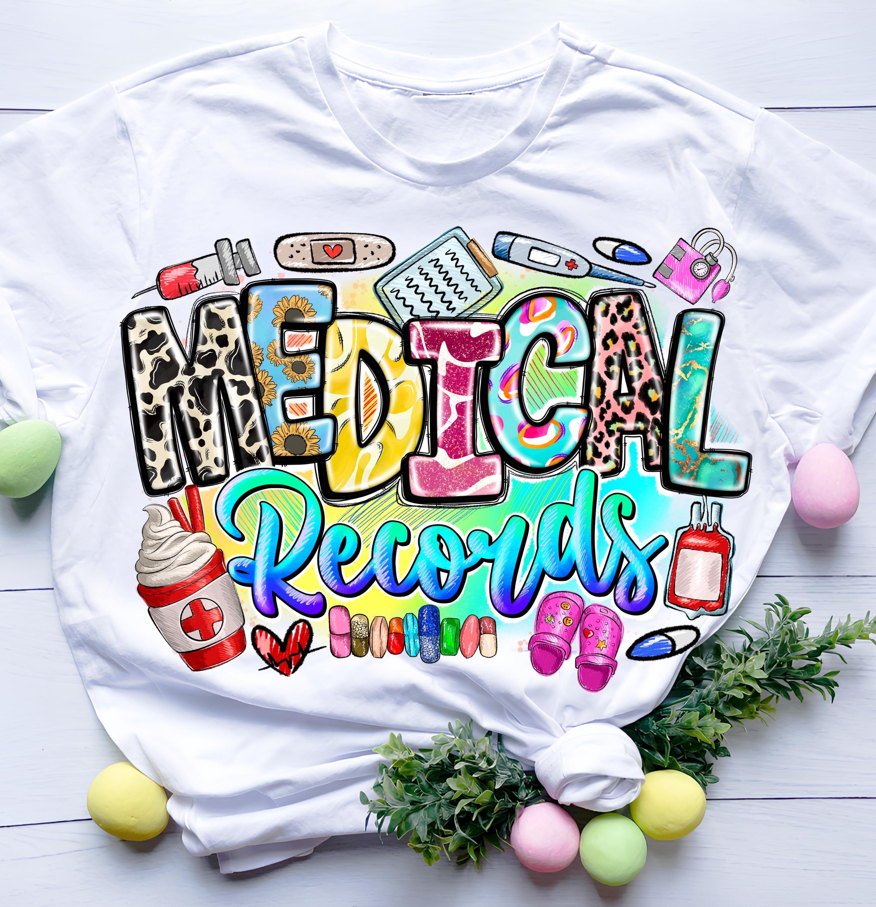 Medical Records Png Svg Sublimation Design,medical Records Design,nurse ...