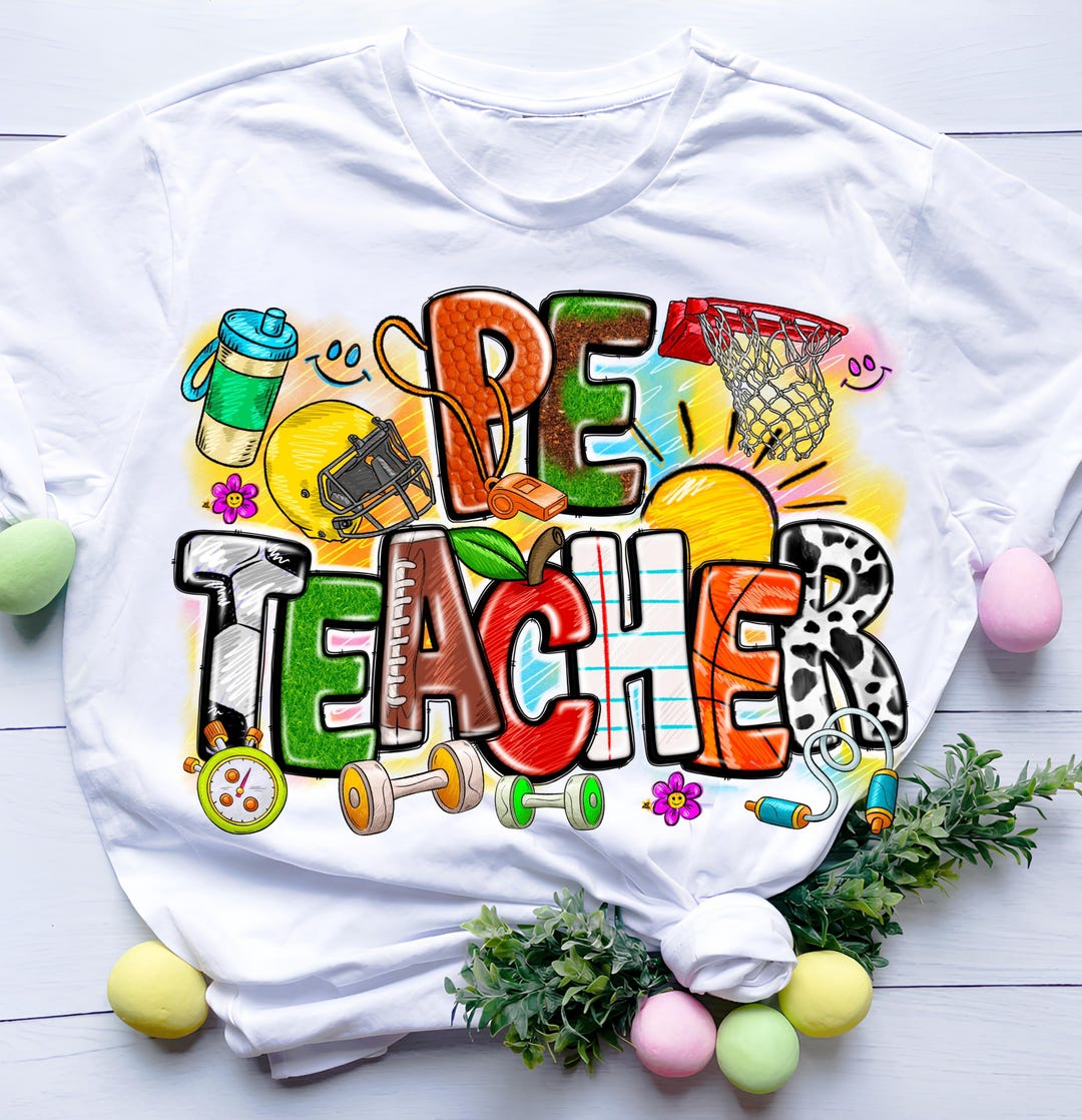 PE Physical Education Teacher Png Svg Sublimation Design Download ...