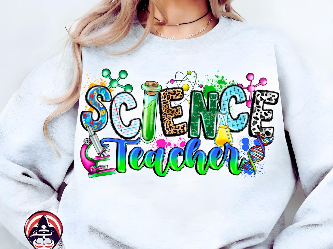 SVG Science Teacher Png Sublimation Design Download, Teacher's Day Png ...