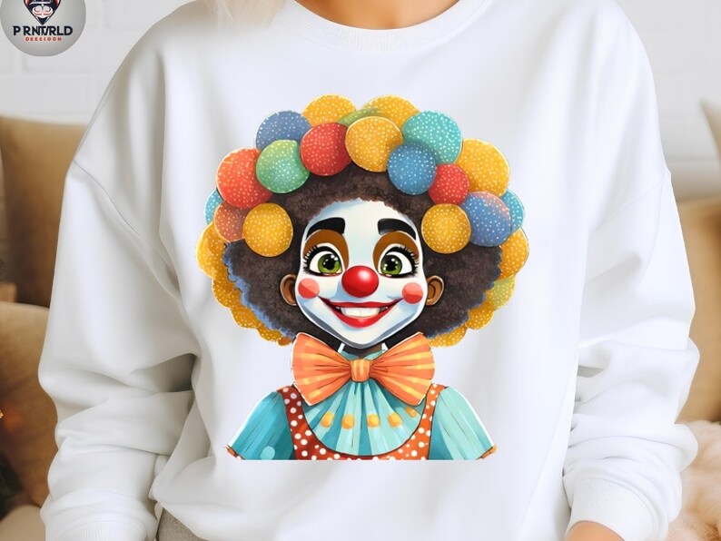 Adorable Clown Clipart Bundle,clown Illustrations,circus Clipart,16 ...