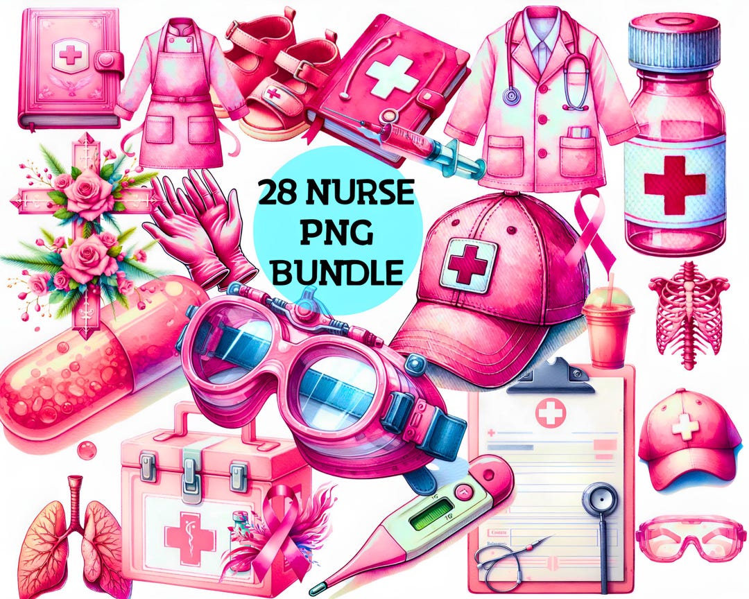 28 Medcare Art Nurse Elements Png Sublimation Design Bundle,nurse Hand ...